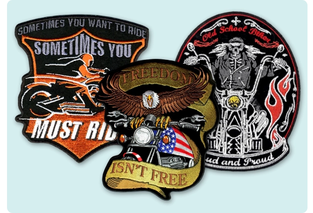 Custom Motorcycle Patches for Vest & Jacket